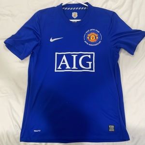 Nike | Shirts | Manchester United 208 Blue 40th Anniversary Dimitar ...